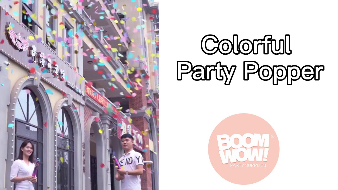 BOOMWOW How to use confetti cannon? - YouTube