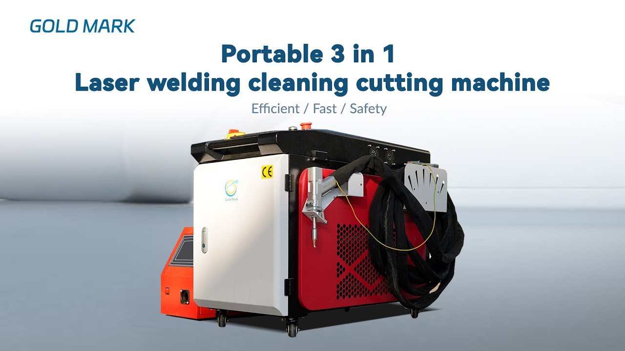Portable 3 in 1 Laser welding cleaning cutting machine - YouTube