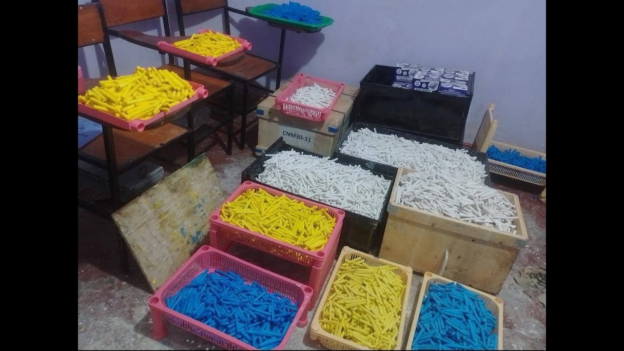 How to make your own school chalk machine at home/ school chalk ...