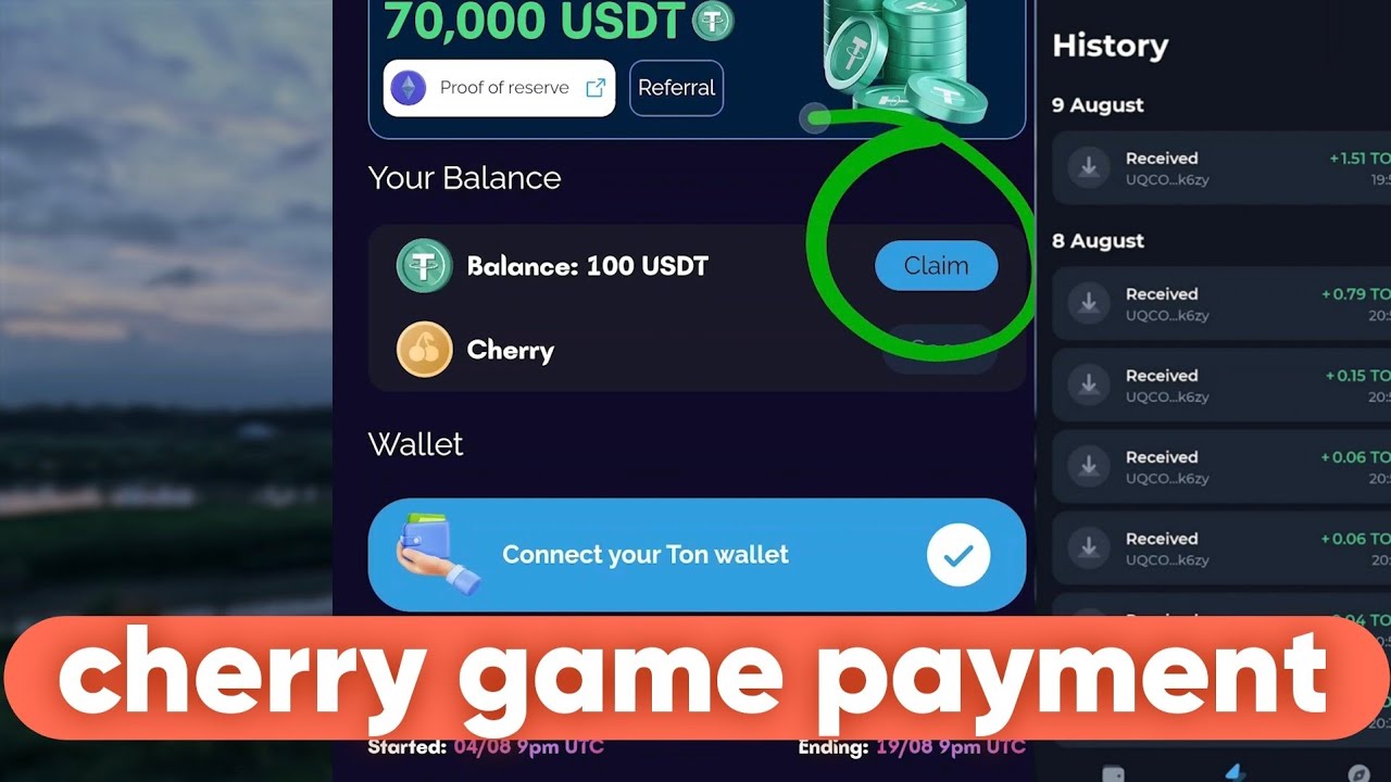 Cherry Game phase 2 payment & withdraw - YouTube