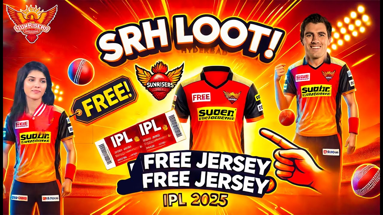 SRH LOOT! 🔥 Tickets & Get a FREE Jersey – Limited Offer! 🏏🔥 - YouTube