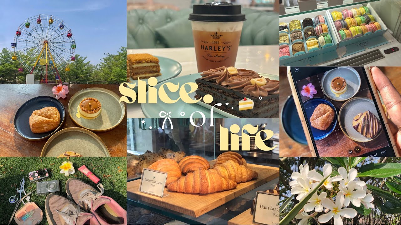 Slice of life 🍰🫧|| vlog, visiting cafés, amusement parks, food, uni ...