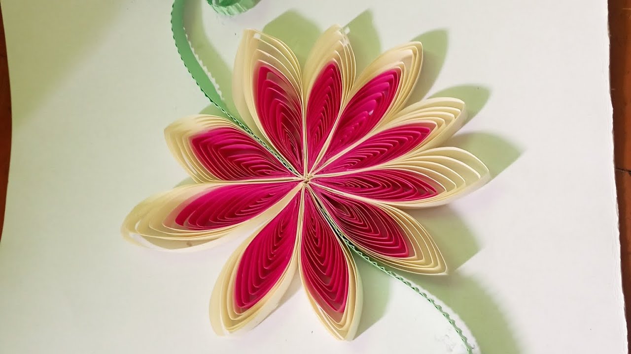 Tugas Seni budaya paper quilling (bunga clematis) - YouTube