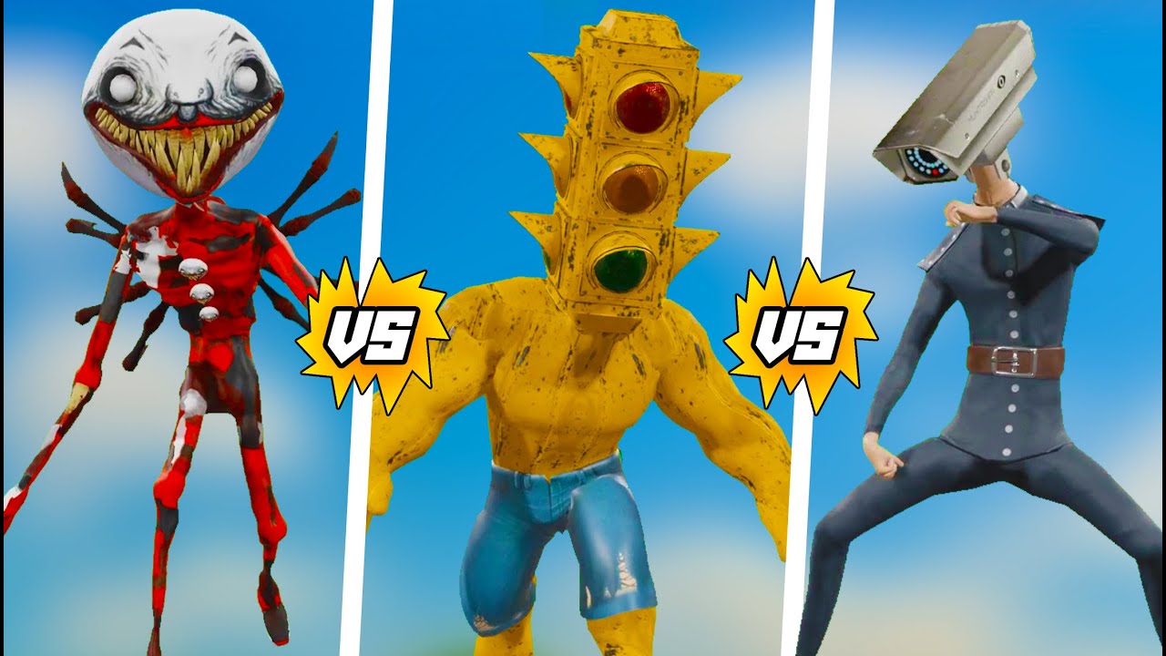 Hulk Traffic Head VS Siren Head Choo Choo Charles VS Camera Head Man ...
