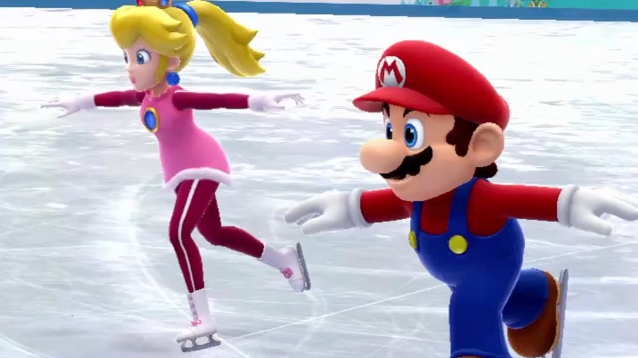 Mario and Sonic at the Sochi 2014 Olympic Winter Games - Figure Skating ...