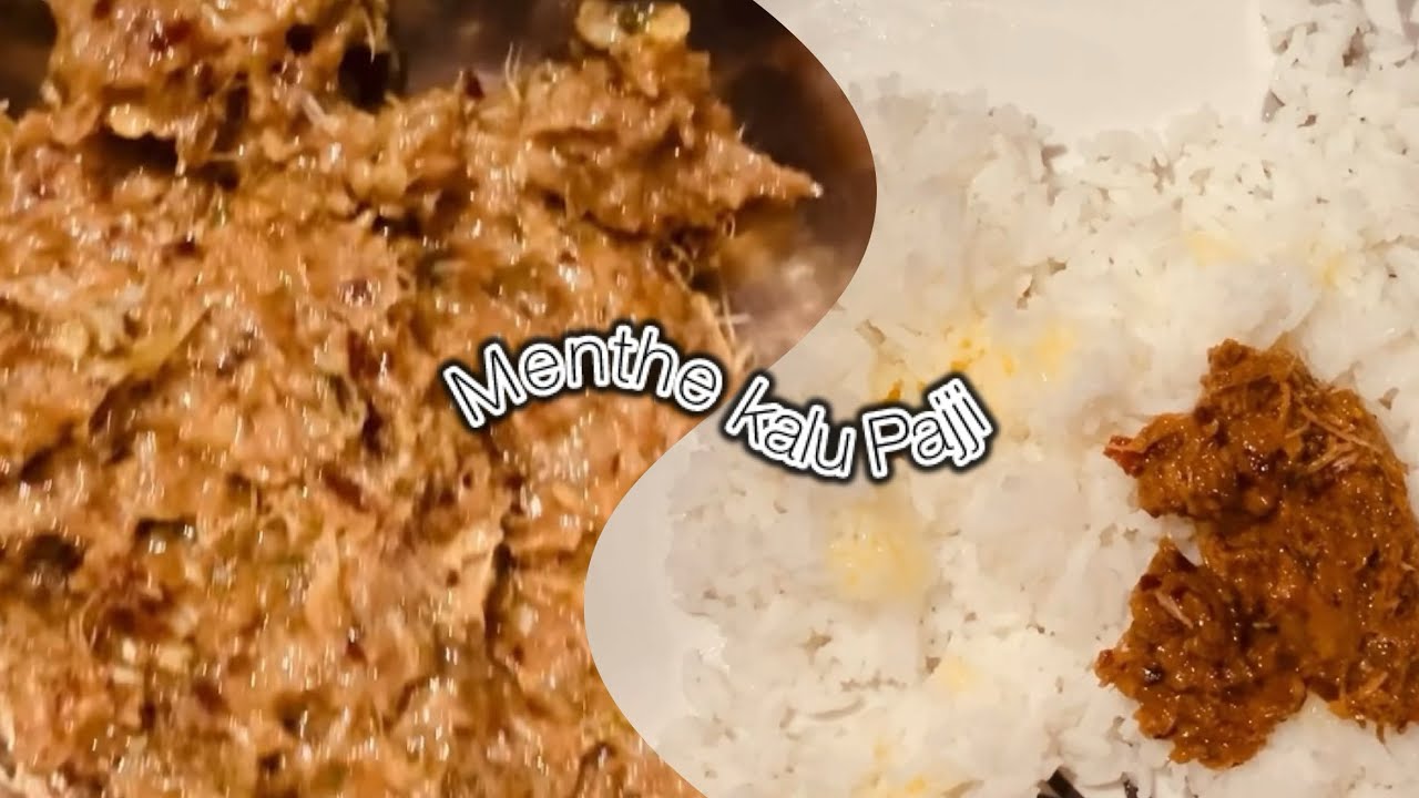 Menthe Kalu Recipe|| ಮೆಂತ್ಯ ಕಾಳು ಪಜ್ಜಿ॥ Menthe Pajji || traditional ...