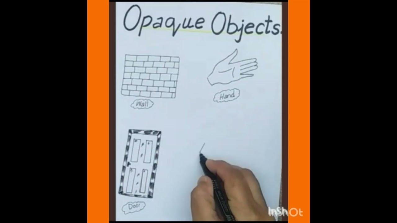 Draw opaque objects step by step tutorial for beginners/#Inshort/Haa ...