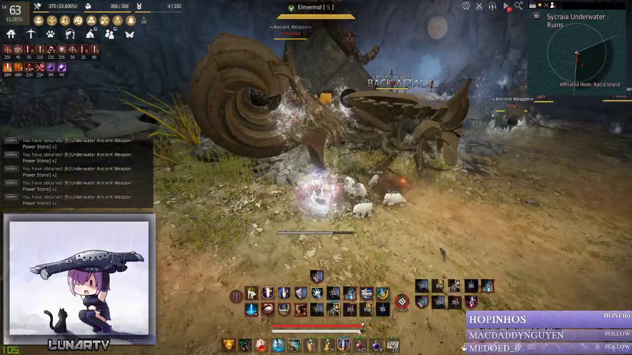 BDO underwater main,side,back rotations - YouTube