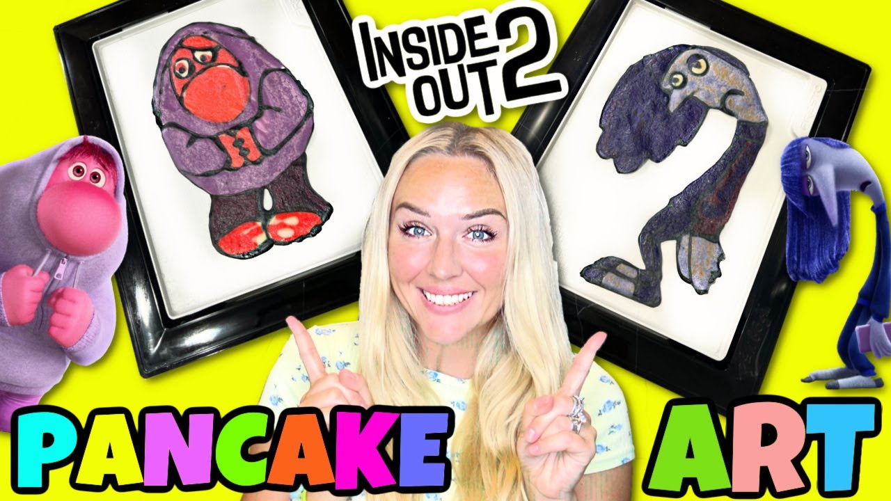 Disney Inside Out 2 Ennui and Embarrassment Pancake Art. Baking DIY ...