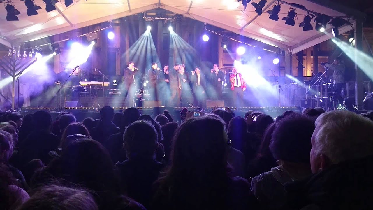 The Maccabeats at Trafalgar Square Hanukkah ceremony - YouTube