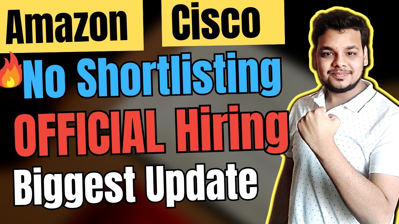 Direct Test | Amazon , Infosys , Cisco Biggest Hiring Update | OFF ...