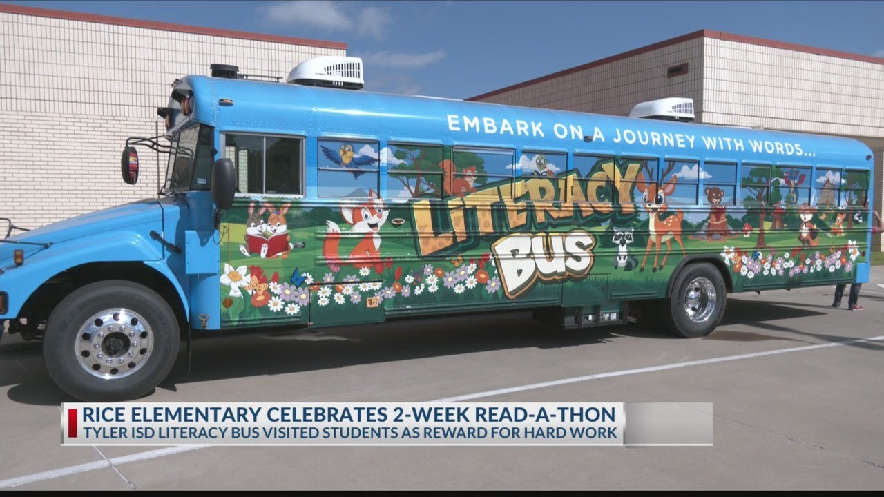 Tyler ISD literacy bus visits Rice Elementary students for read-a-thon ...