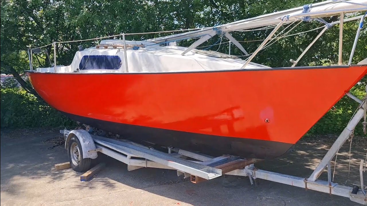 Jaguar 21 Sailing Boat Yacht Project - Part 4 - Antifouling - YouTube