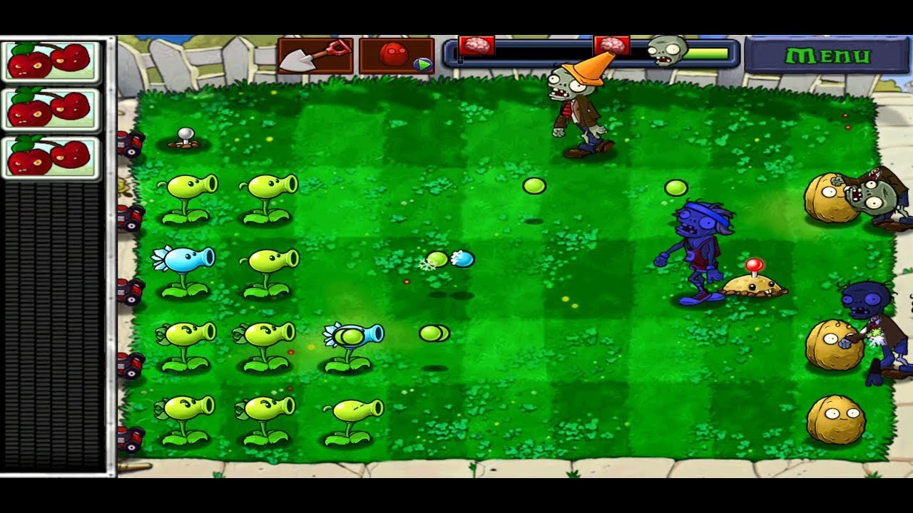 Plants vs Zombies Level 1-10 HD Mobile 1080p - YouTube