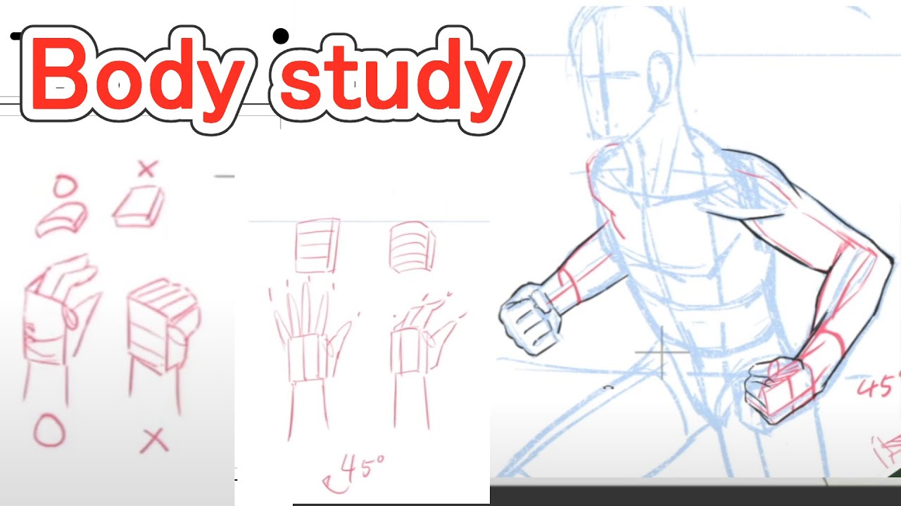 [Japanese Pro Animator] Body study - YouTube