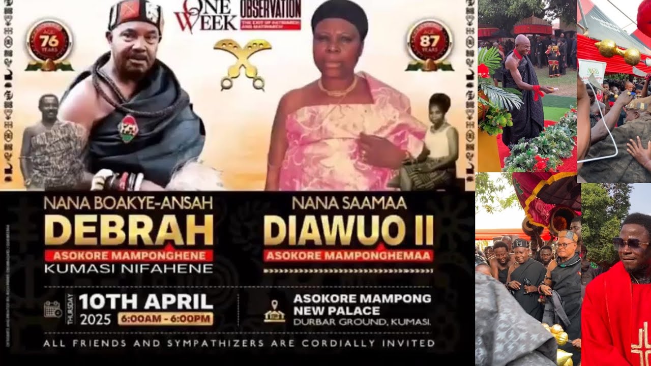 Asokore Mampong Hene and Asokore Mampong Hemaa one week funeral ...
