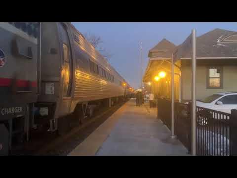 11FEB2023 Amtrak Blue Water 365 at Lapeer Station - YouTube