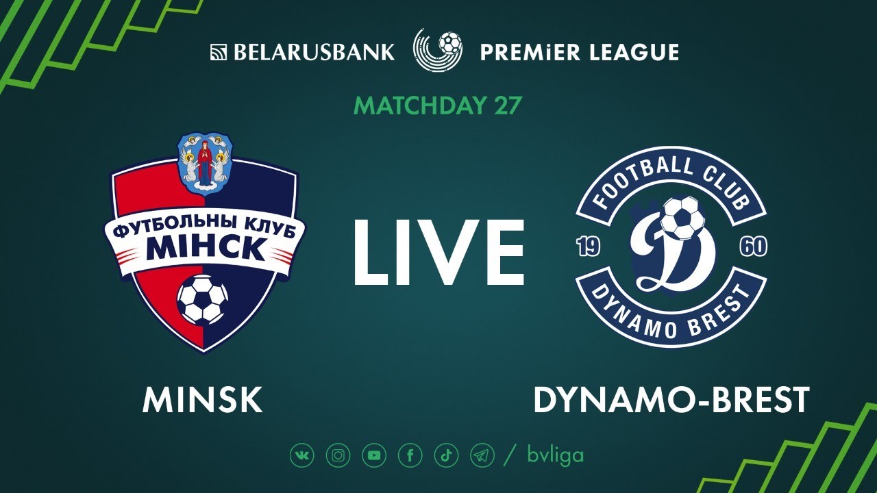 LIVE | Minsk – Dynamo-Brest. 26th of October 2020. Kick-off time 3:00 p.m. (GMT+3) - YouTube