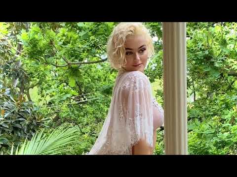Model Stefania Ferrario Behind The Scenes Shooting in Lace