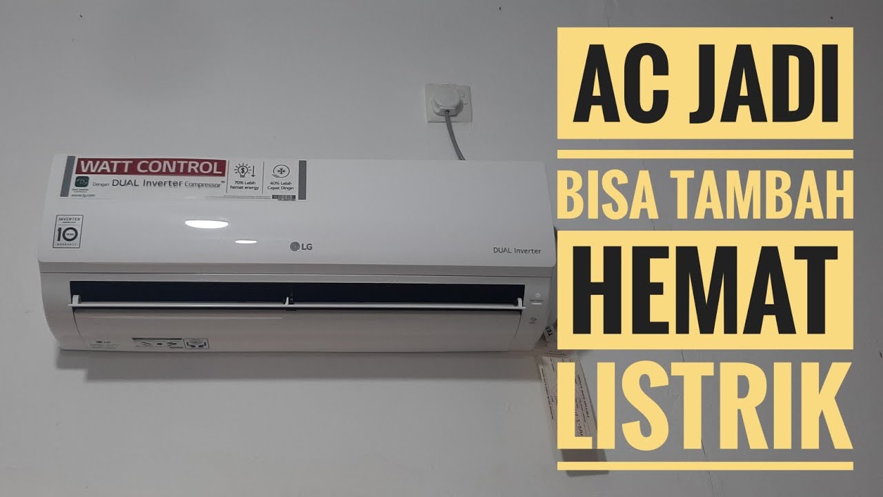 Cara hemat listrik AC dengan mode timer otomatis - YouTube