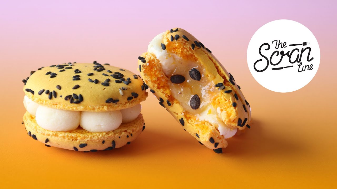 PASSIONFRUIT MACARONS - The Scran Line - YouTube