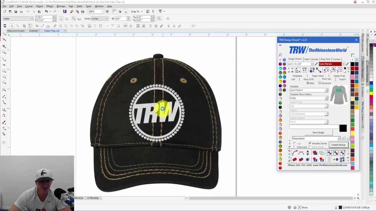 TRW Design Wizard Hat Mock Up Add on's Tutorial - YouTube