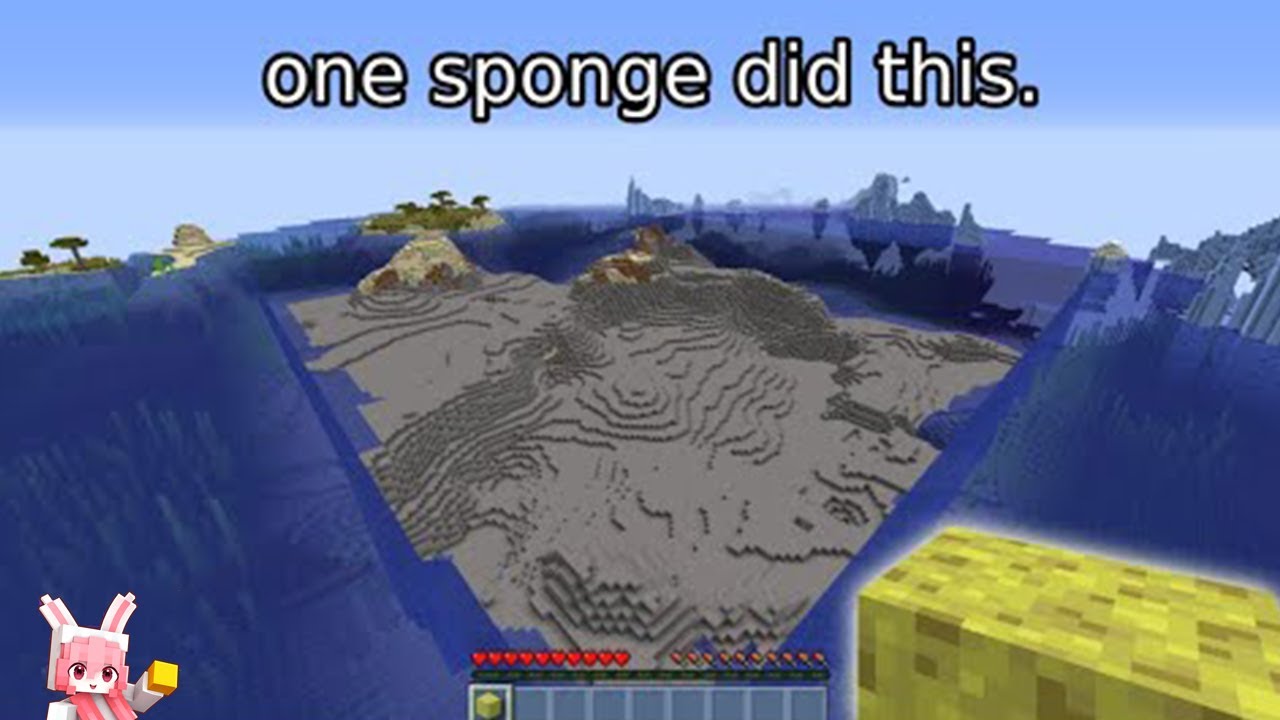 💎 minecraft logic be like sponge 🧽 Experiments from Cony 🐰minecraft ...