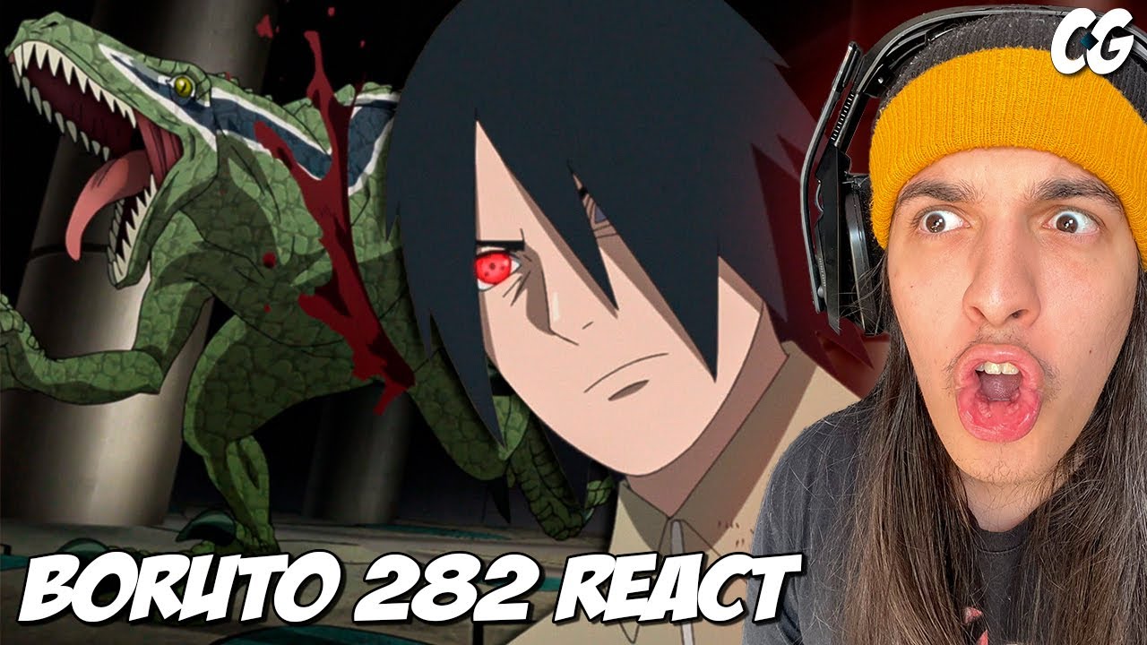 SASUKE VS DINOSSAURO | SASUKE RETSUDEN COMEÇOU! - React Boruto 282 ...
