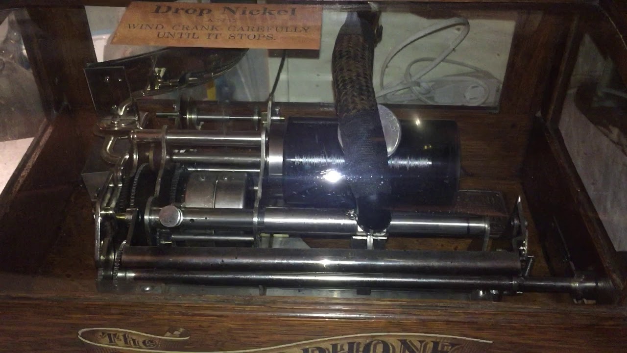 1898 Columbia Type BS Coin-Operated Cylinder Phonograph - YouTube