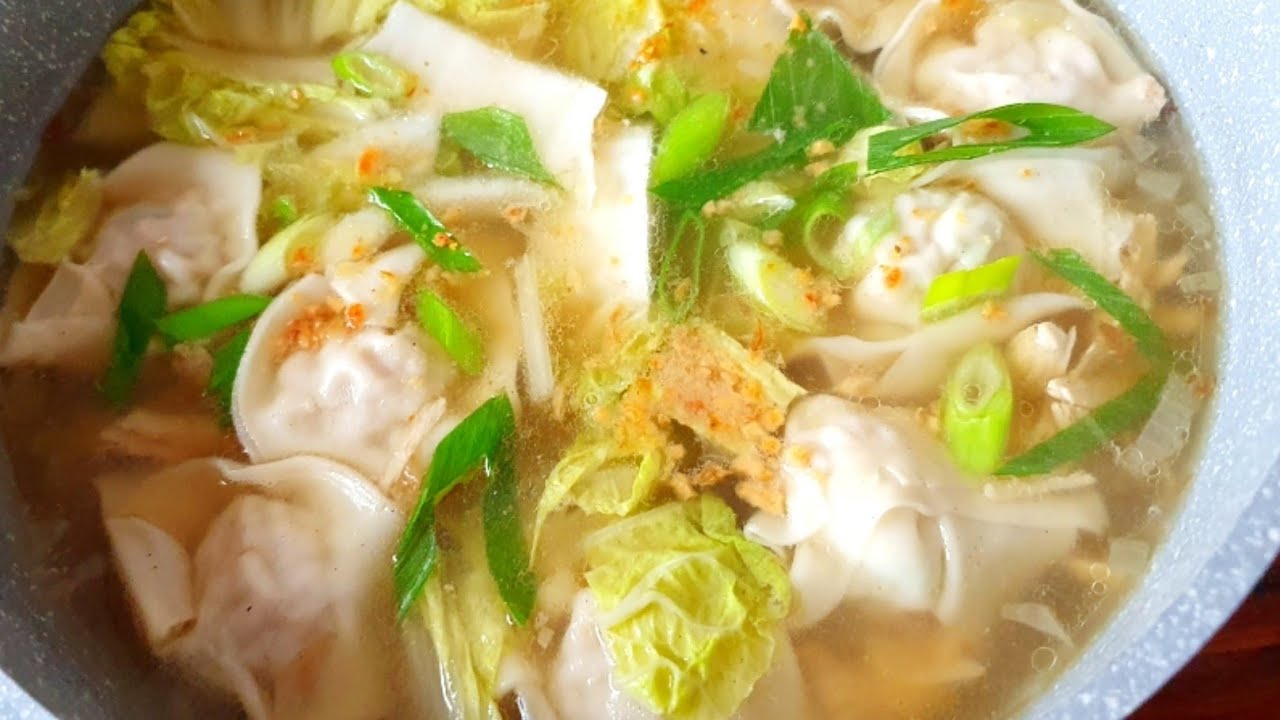Easy Molo Soup||How To Make Homemade Wontons||Pinoy Wonton Soup - YouTube