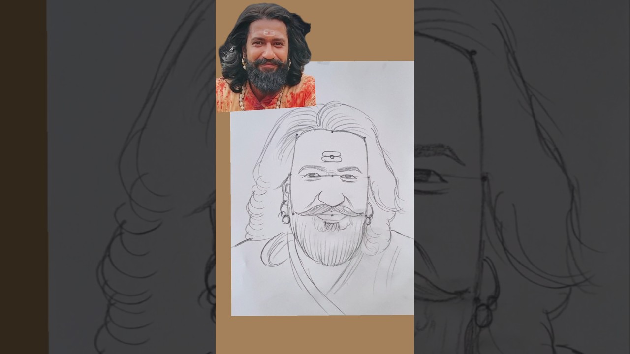 Chhava Chhatrapati Sambhaji Maharaj Drawing tutorial - YouTube