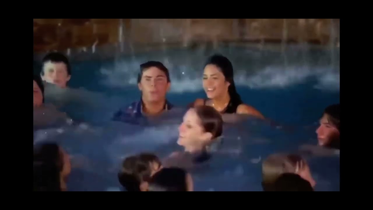 Troy and Gabriella Jump in the pool - YouTube