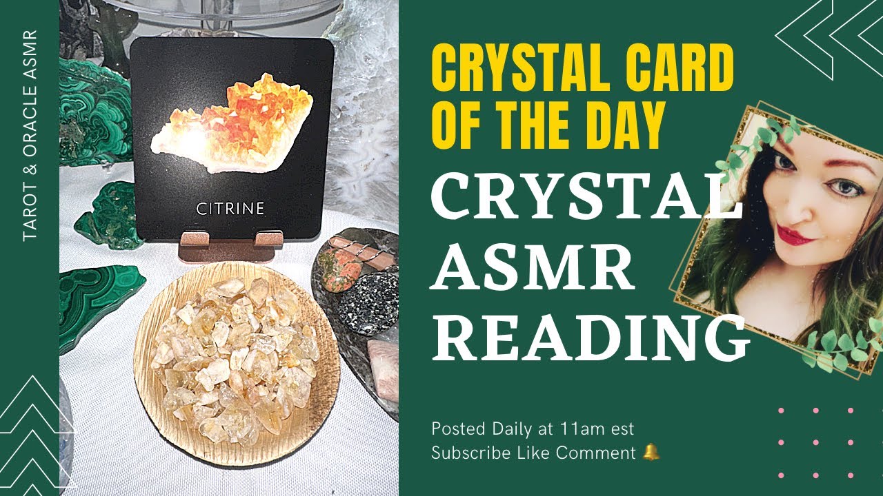 Daily Crystal Card: Crystal Oracle Card Deck #Citrine Gem - YouTube