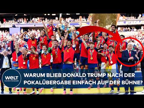 WM FINALE 2026: Kuriose Szene! Gianni Infantino führt Donald Trump vom Siegerpodest