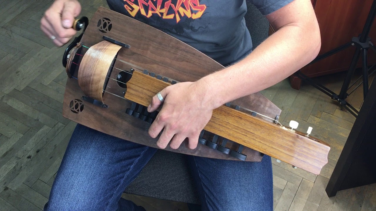 Handmade Hurdy-Gurdy - Ukrainian Lira - Organistrum - Lyre - Barbiton ...