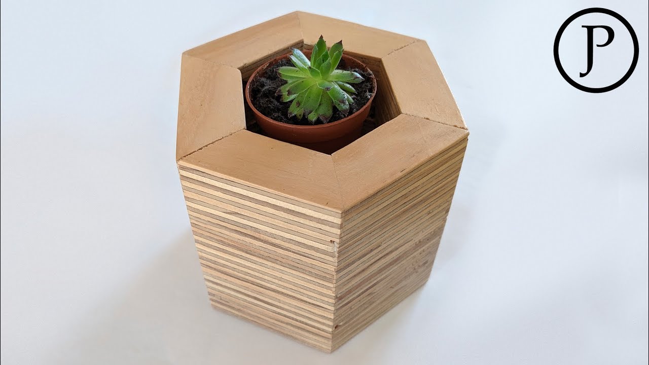 Making a Hexagonal Plant Pot - YouTube