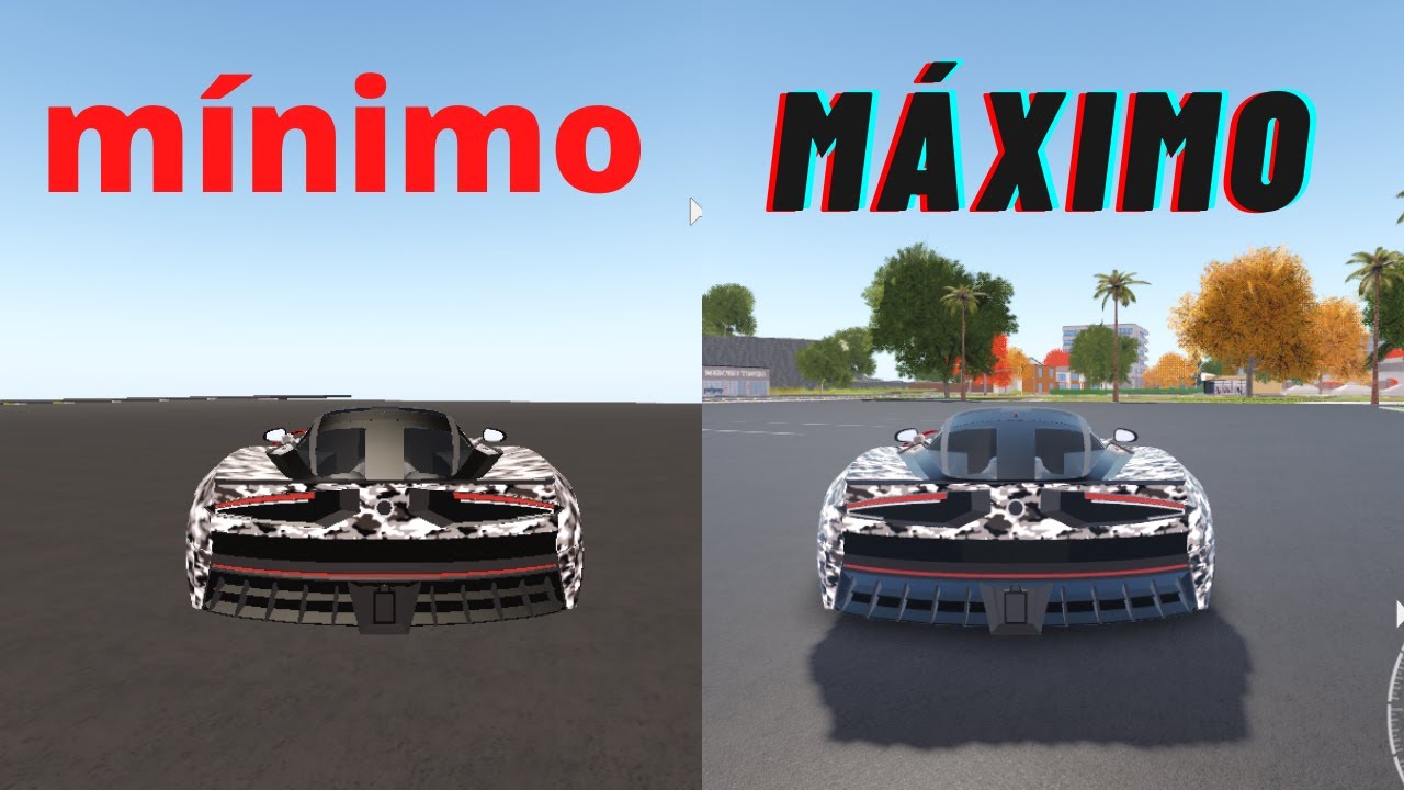 comparación de gráficos al máximo y gráficos al mínimo en Vehicle ...