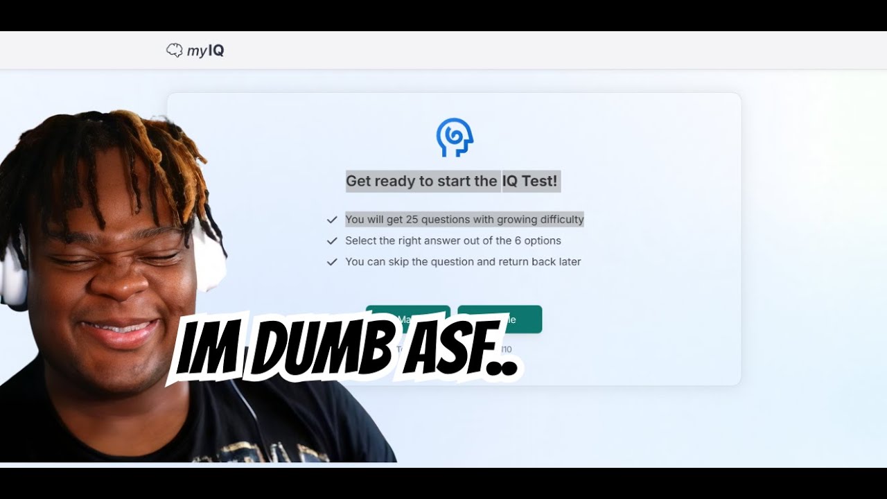I take a IQ To see How smart i am - YouTube