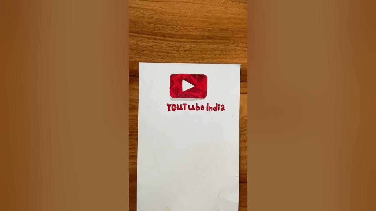 How to Draw YouTube Logo | Famous Logo Drawing Tutorial #shorts # ...