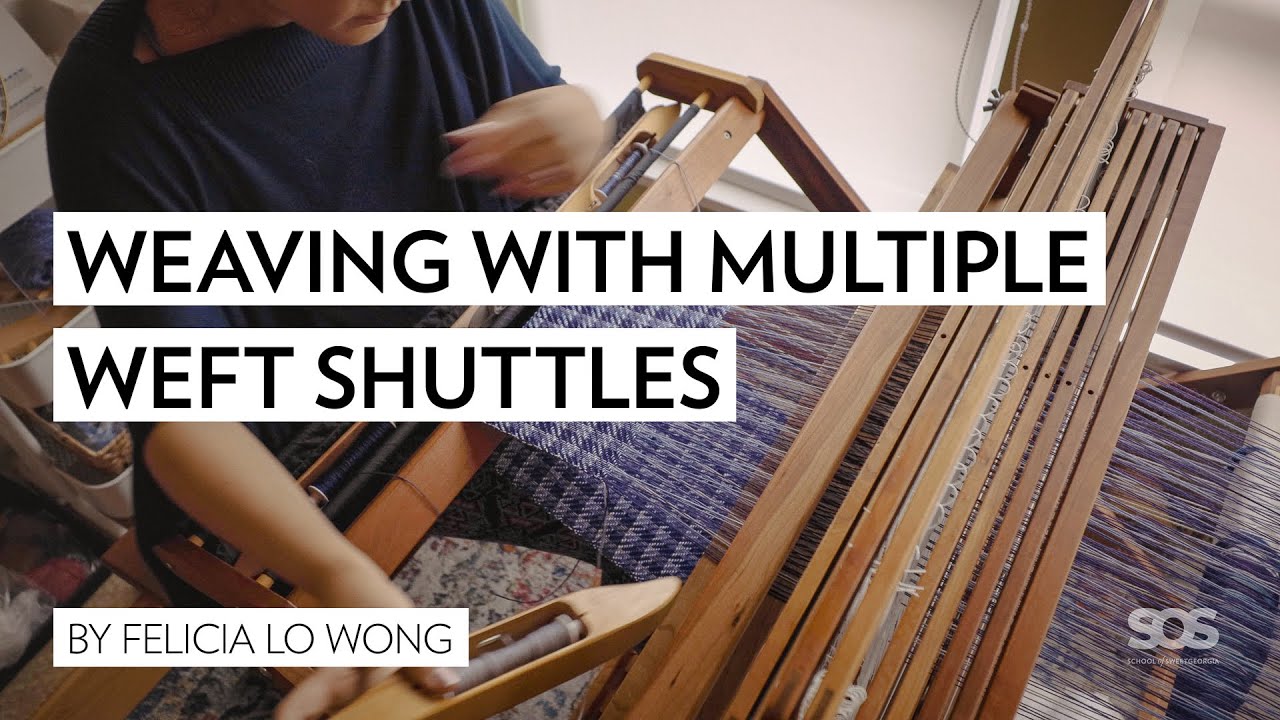 Weaving with Two Shuttles // Weaving Tutorial - YouTube