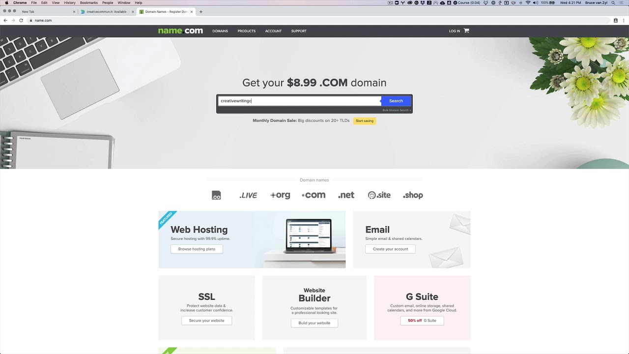 How to find and purchase the perfect website domain - YouTube