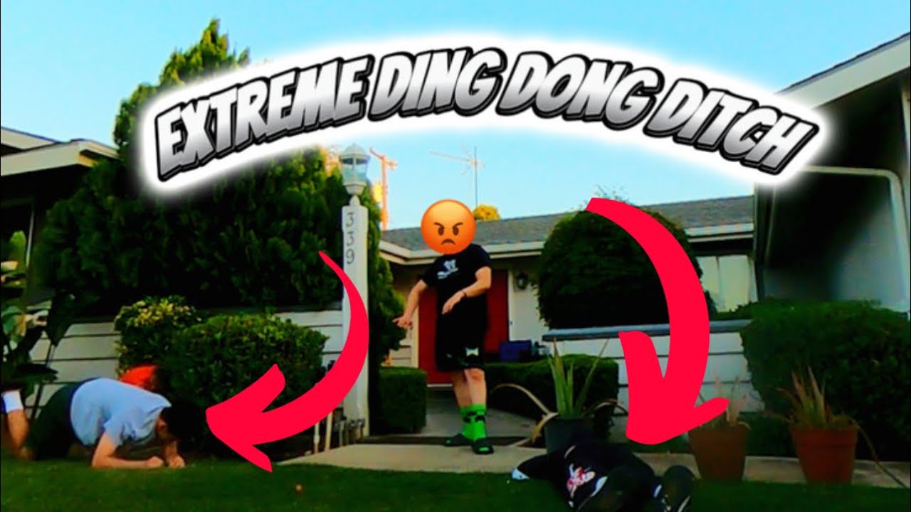 DING DONG DITCHING IN THE HOOD (OBVIOUS HIDING SPOTS) - YouTube