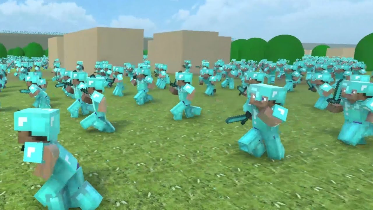 Massive Minecraft Battle Ultimate Epic Battle Simulator 2 UEBS2 - YouTube