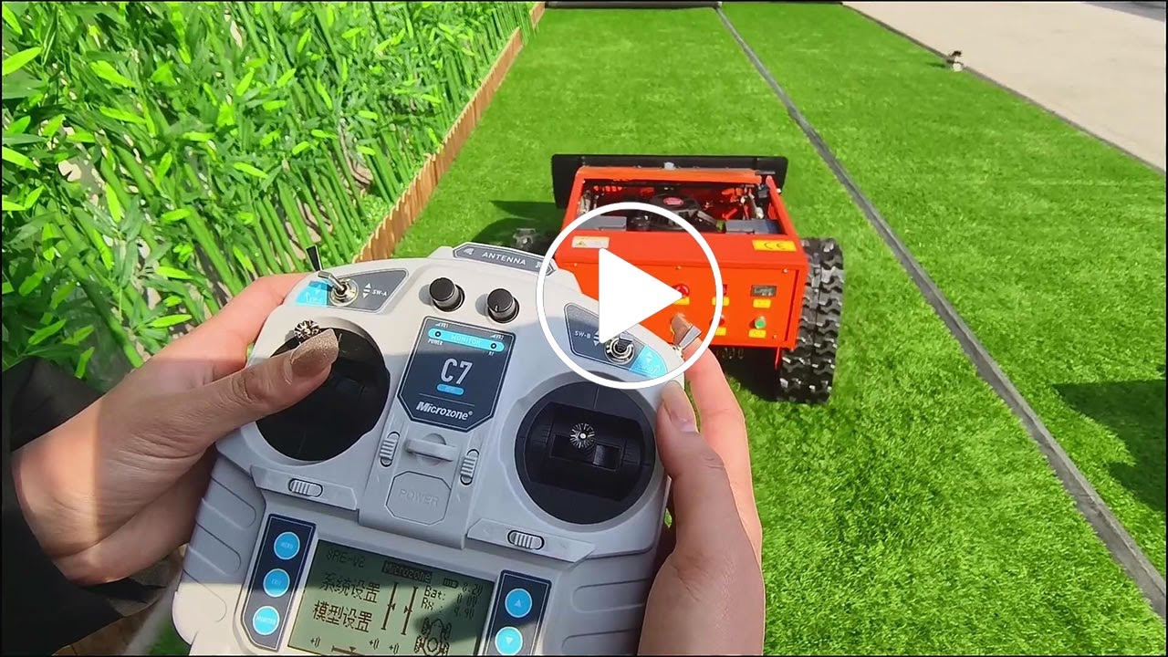 Operation Guidance of Brushless Remote Control Crawler Weed Mower ...