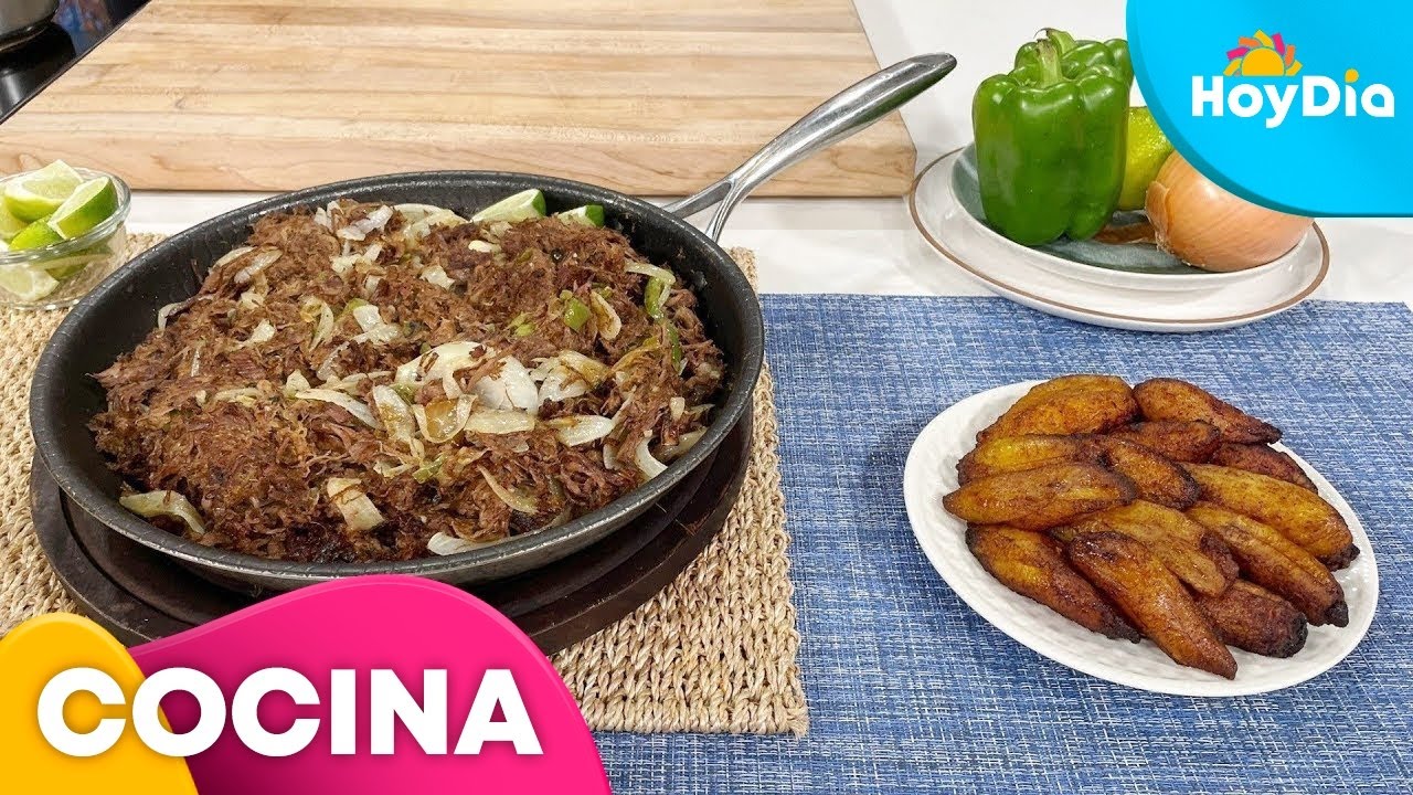 Receta para preparar vaca frita cubana | Hoy Día | Telemundo - YouTube