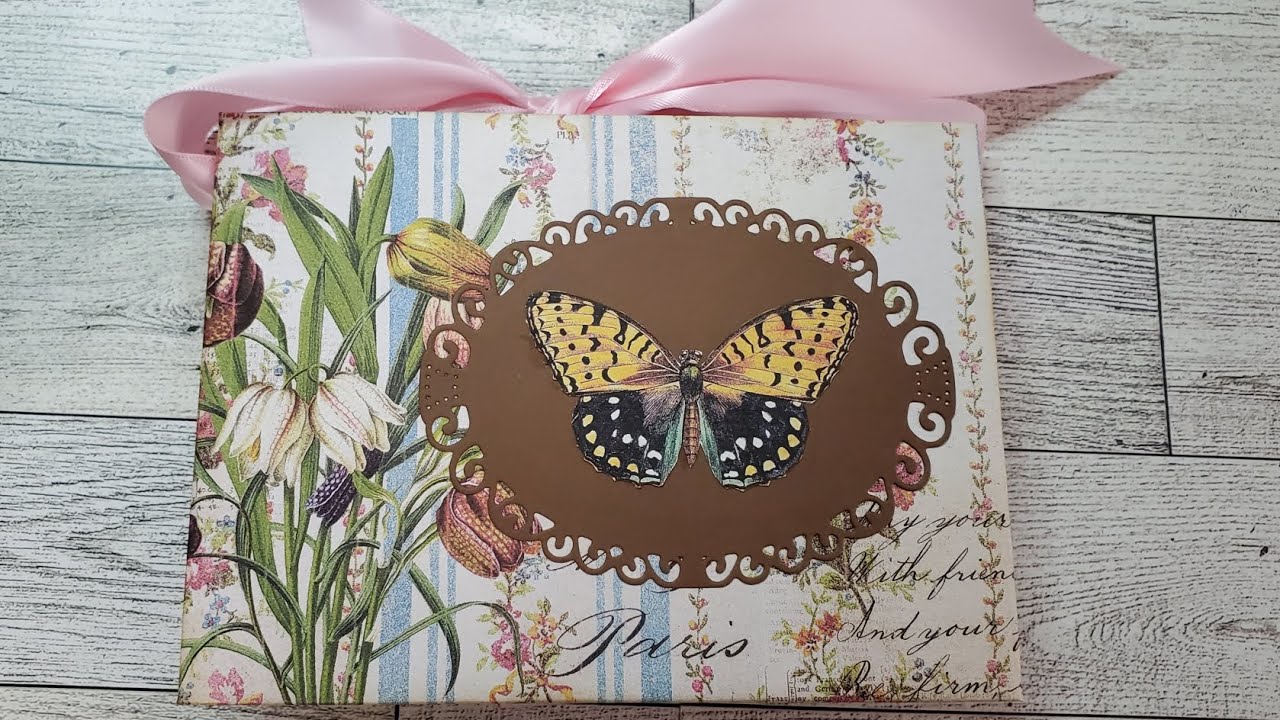 Butterfly File Folder Keepsake Book - YouTube