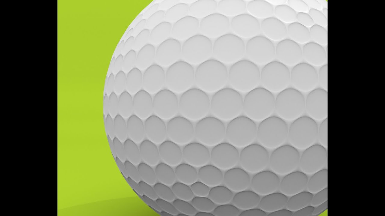 The Easiest Way To Model A Golf Ball! - YouTube