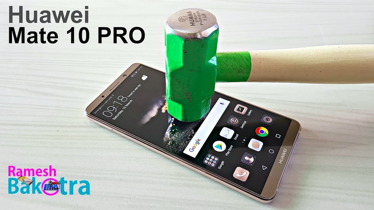 Huawei Mate 10 Pro Screen Scratch Test - YouTube