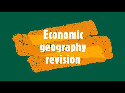 Gr 12: Economic geography revision - YouTube