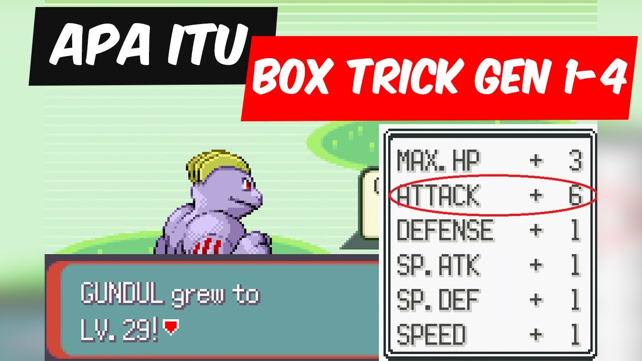 TIPS Melihat EV Tambahan Tanpa Leveling - Box Trick Pokemon - YouTube